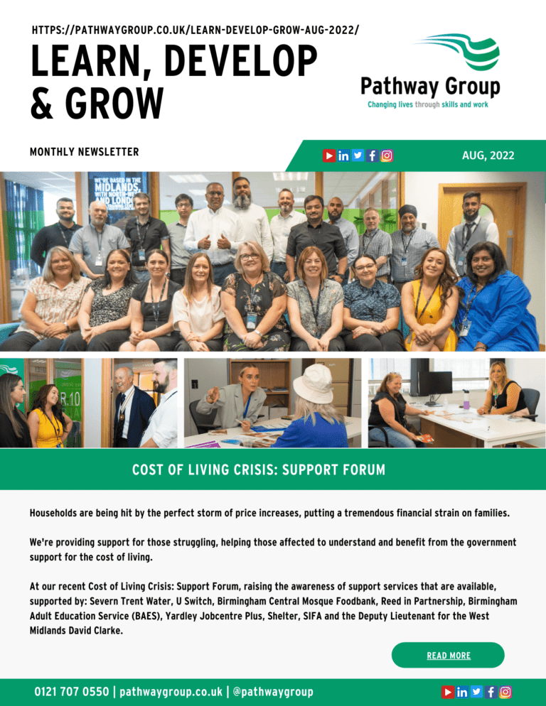 Learn Develop & Grow - Aug 2022 - Pathway Group